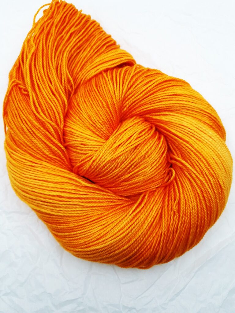 Orange Ewe Glad – Superwash Merino Nylon Fingering – Subculture Yarn